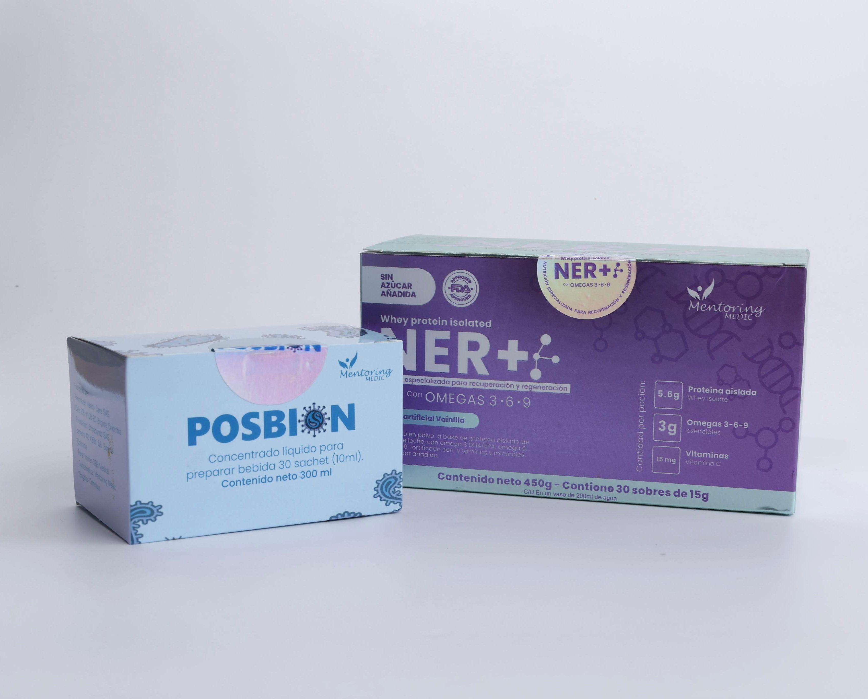 POSBION USA/ BPL1, PROTEINA BBL NER+, FAJA FITLUXE, MENTORING MEDIC